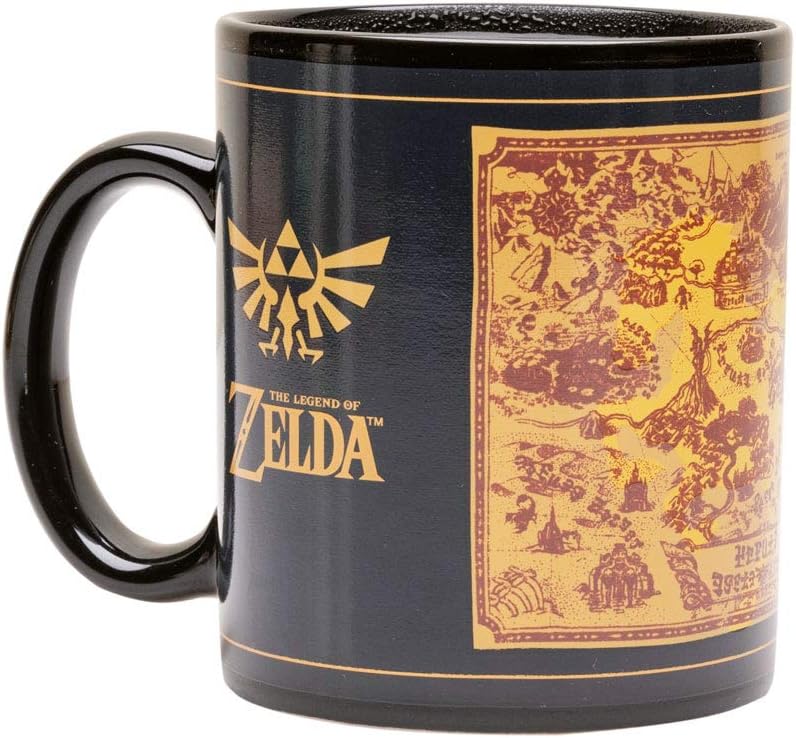 The Legend of Zelda Heat Change Mug (Map Silhouette Design) 11oz ...