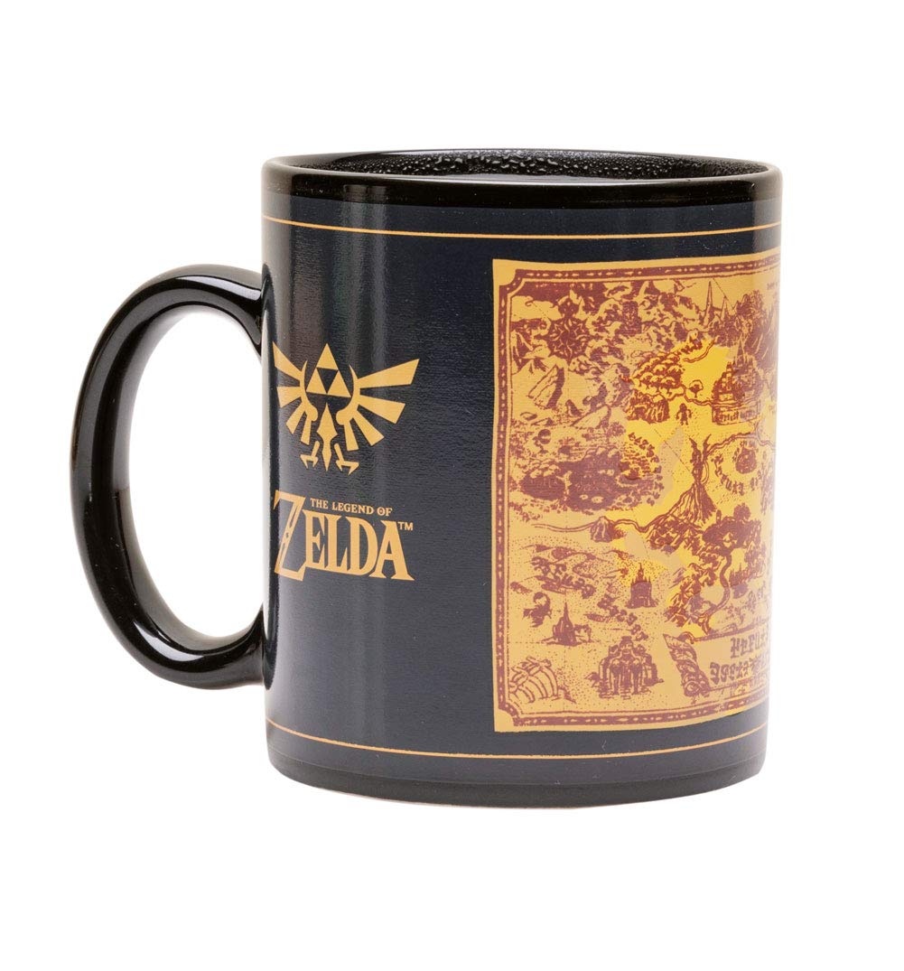 The Legend of Zelda Heat Change Mug (Map Silhouette Design) 11oz ...