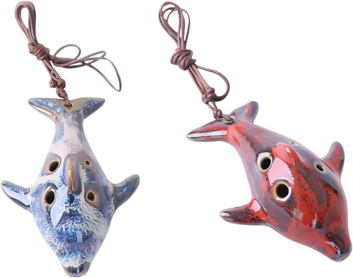 Amazon.com: Happyyami Classic Whistle 6 Hole Ocarina 2Pcs Bird Shaped ...