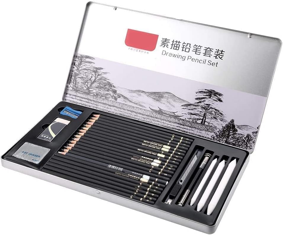 53 Arts Professional Sketching & Drawing Art Tool Kit - 29 Pcs, Multi ...