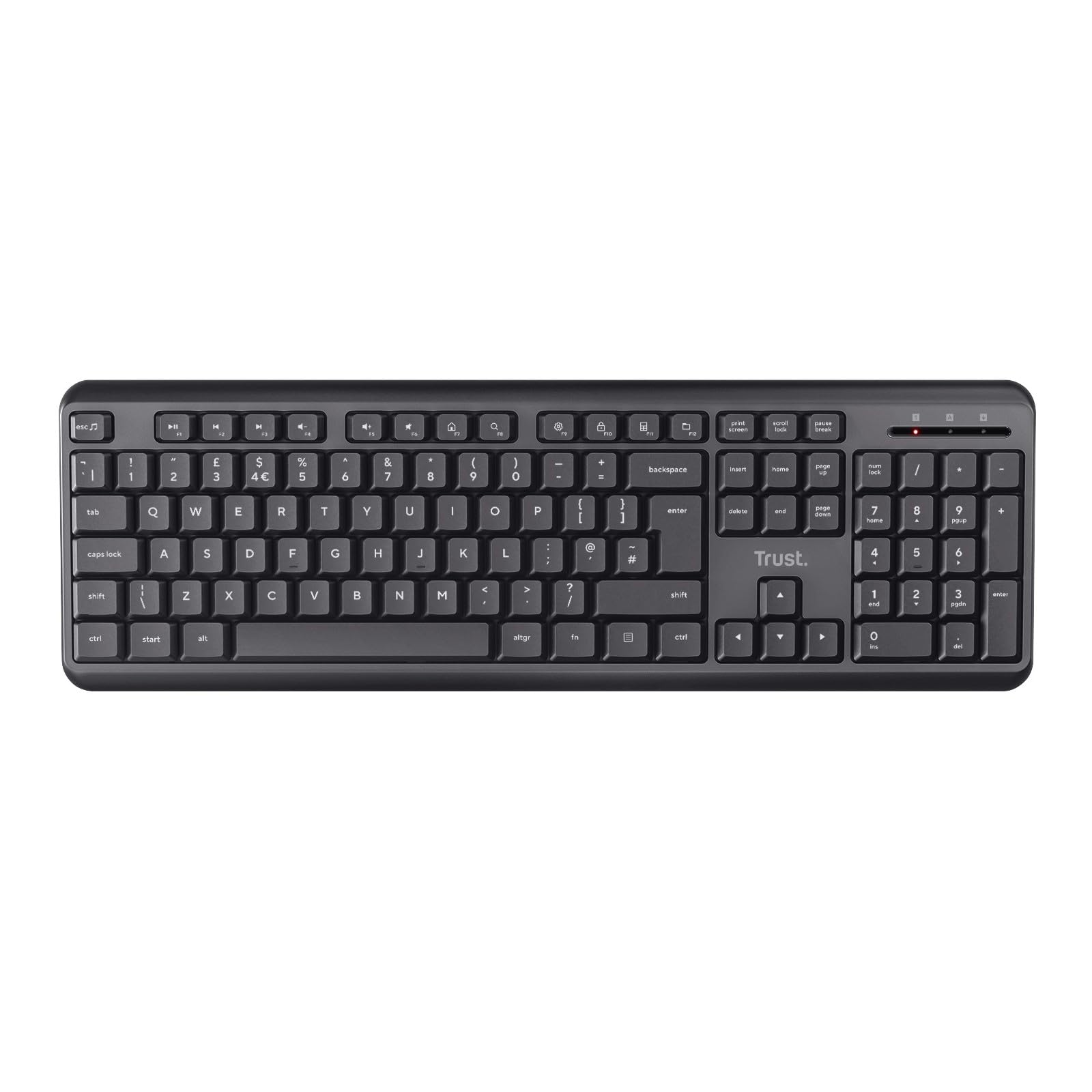 Trust Ody Silent Wireless Keyboard QWERTY UK Layout, Membrane Low ...