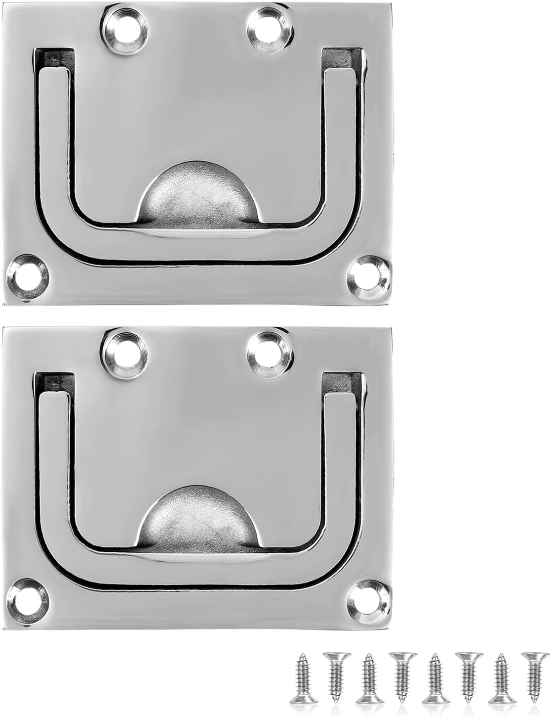 SMBBIT 316 Stainless Steel Ring Pull Handle, Marine Flush Lifting ...