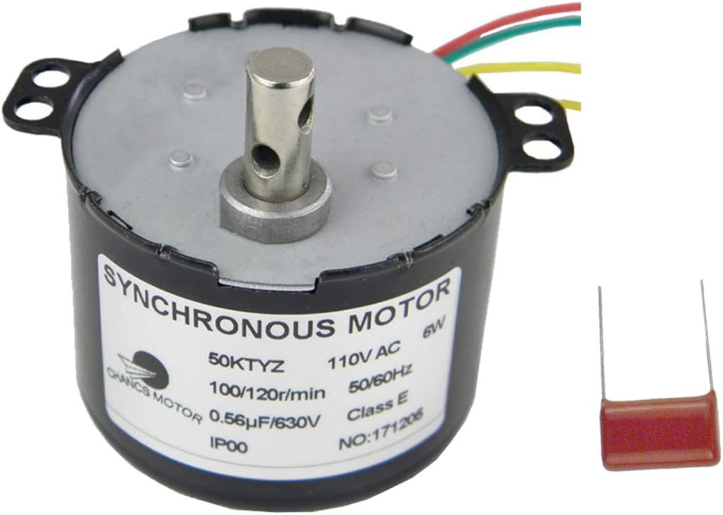 50KTYZ Synchronous Motor 50/60RPM 110V 6W Torque 1.4kg.cm Gear AC Motor : Amazon.ca: Tools ...