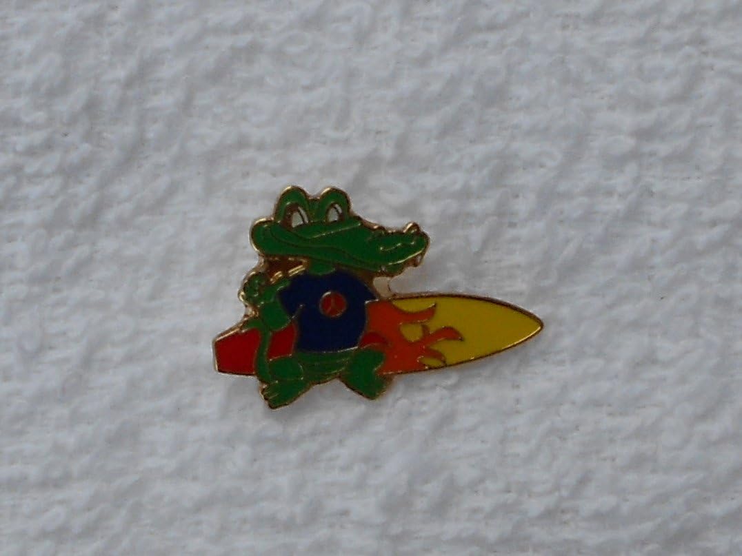 Amazon.com: GATOR on Surf Board (so Cool!) Enamel Lapel Pin : Clothing ...