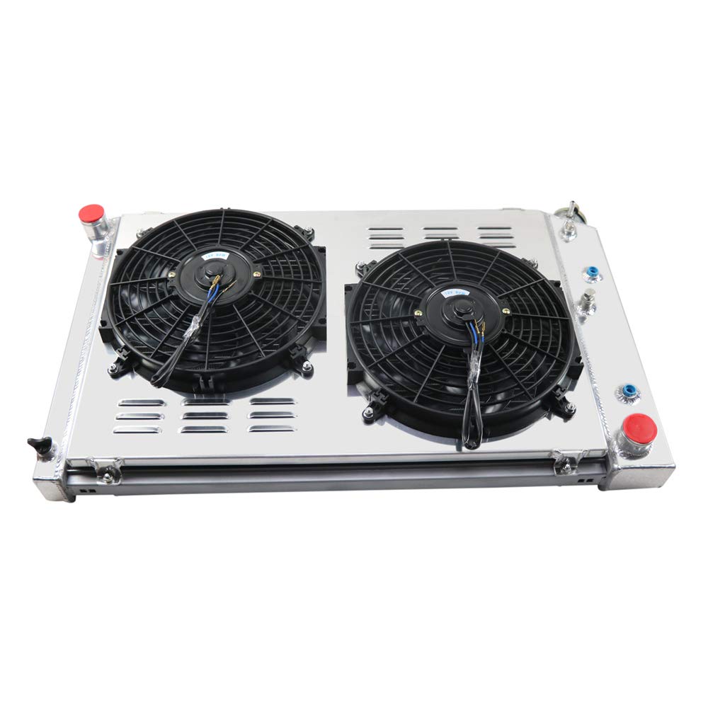 OzCoolingParts 3 Row Core Aluminum Radiator + 2 x 10" Fan w/Louver ...