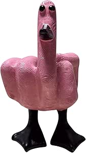 Amazon.com: Middle Finger Duck Figurines Home Decor Funny Duck You ...