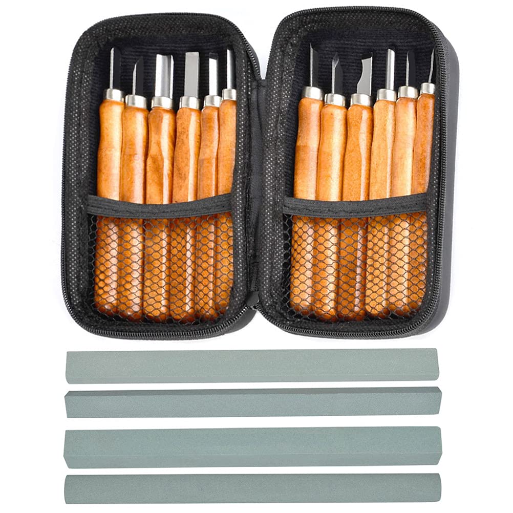TIMESETL Wood Carving Knife Set, Wood Carving Tool Set Carving Kit for ...