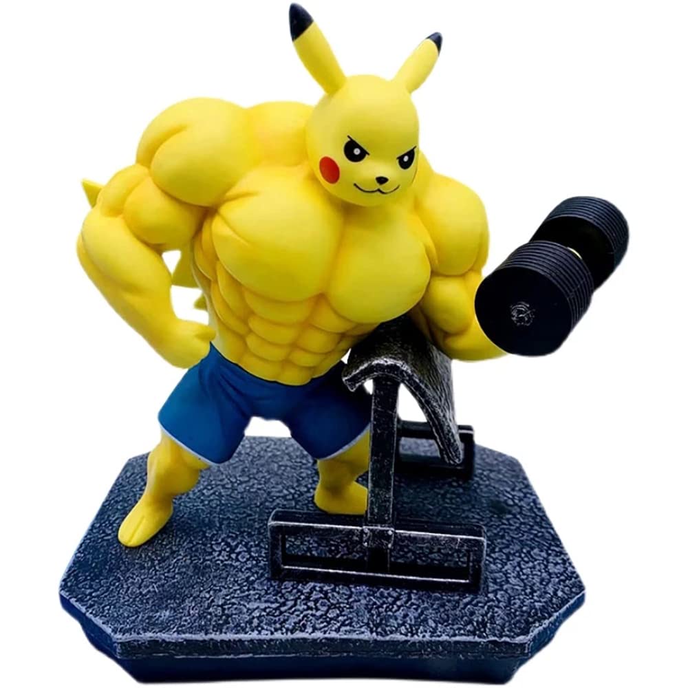 Buy Anime Actions Figures Buff Pikachu Figure Statues Figurine Mangyi ...