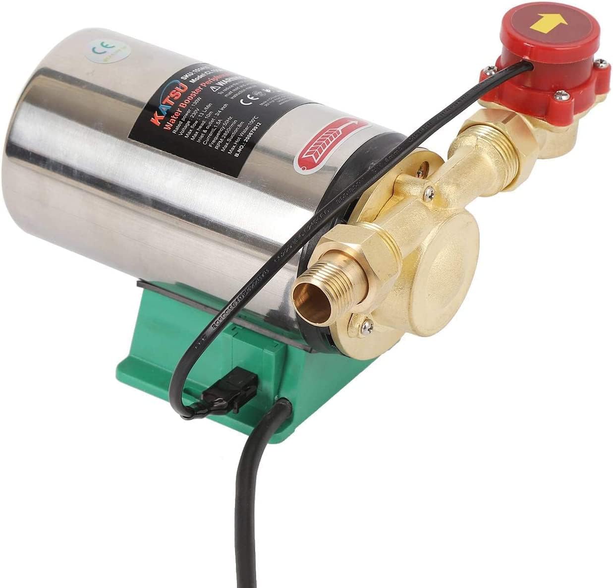 KATSU Water Booster Pump 130W, Automatic and Manual Control Switch, Hot ...