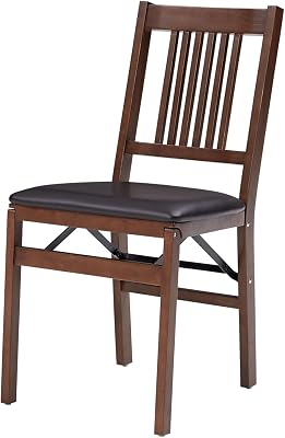 Amazon.com: Giantex Folding Dining Chairs Set of 2, Foldable Wood ...