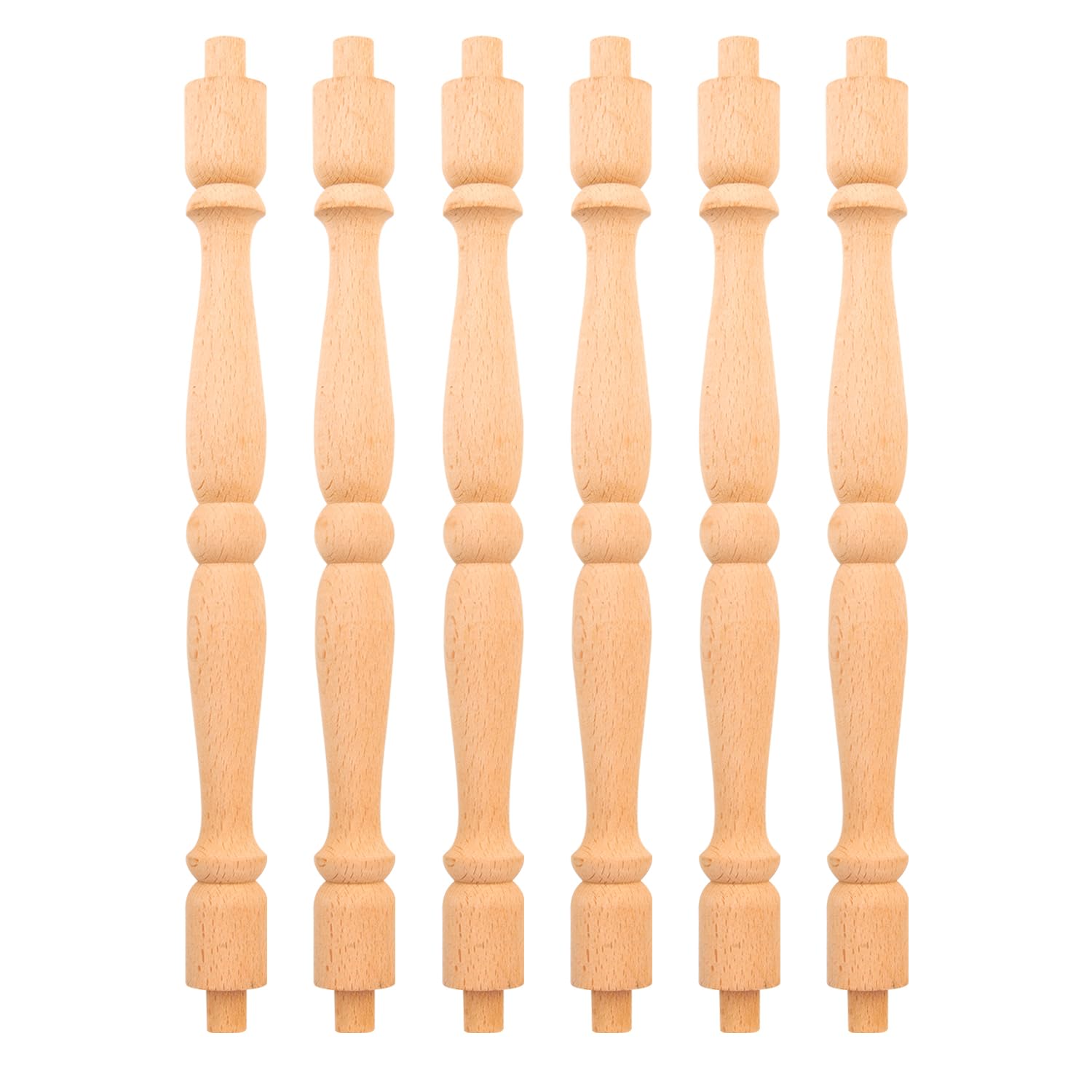 Amazon.com: 25 Pack 13 Inch Unfinished Wooden Baluster Spindles ...