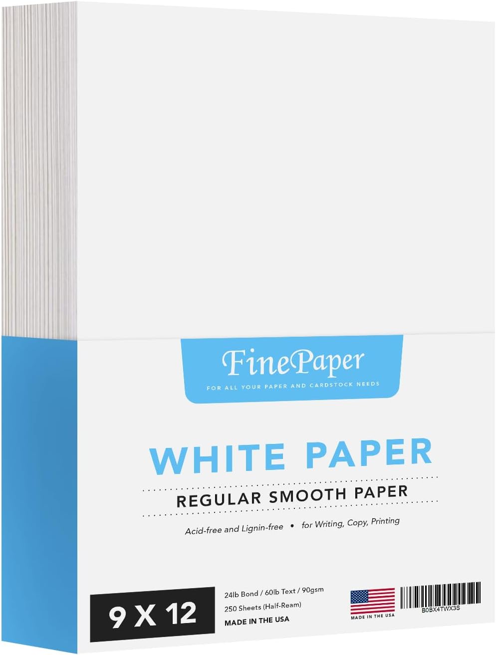 Amazon.com : 9" x 12" White Regular Paper – Multipurpose Office Paper ...