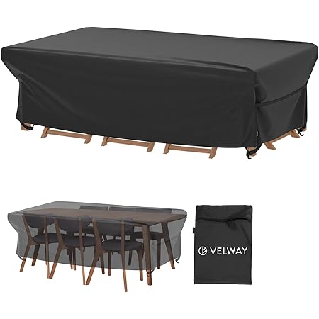 Amazon.com : Tempera Outdoor Dining Set Cover for Outside Table and ...