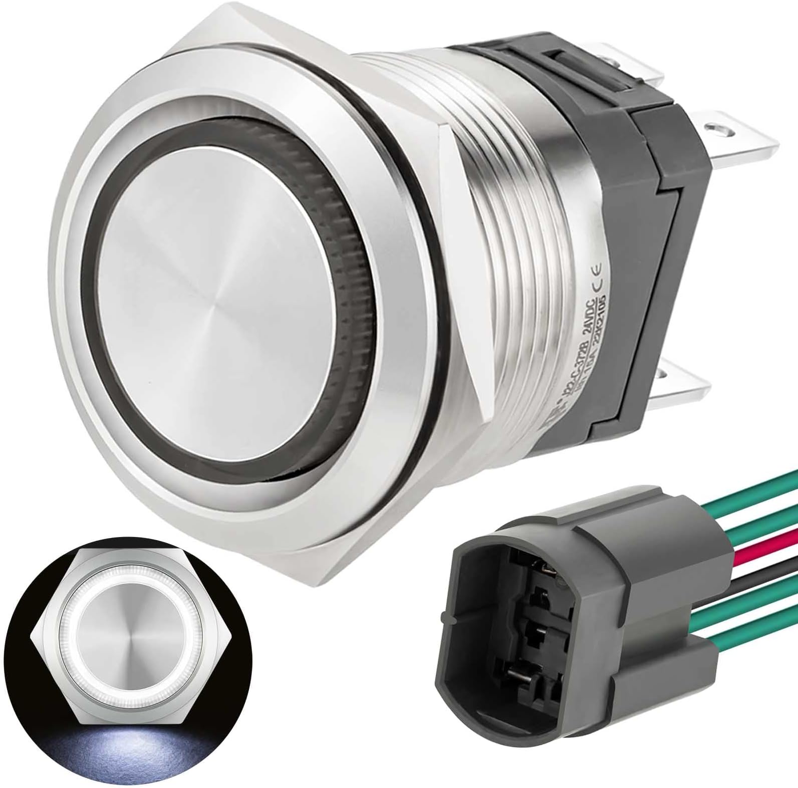 Amazon.com: CES DPDT MOMENTARY Push Button Switch : Industrial & Scientific