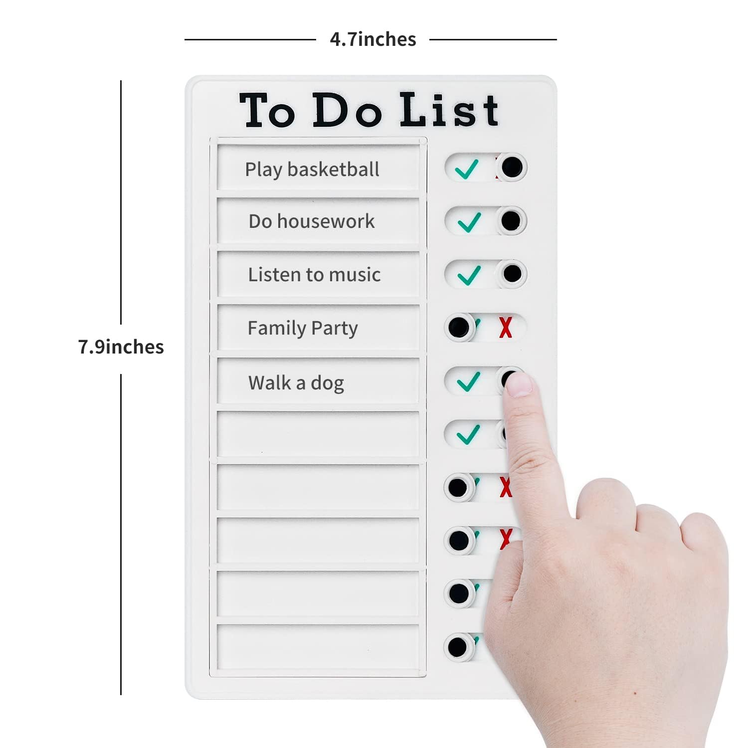 Daily Schedule Checklist For Kids Siliget 2-Pack To-Do List Boards ...