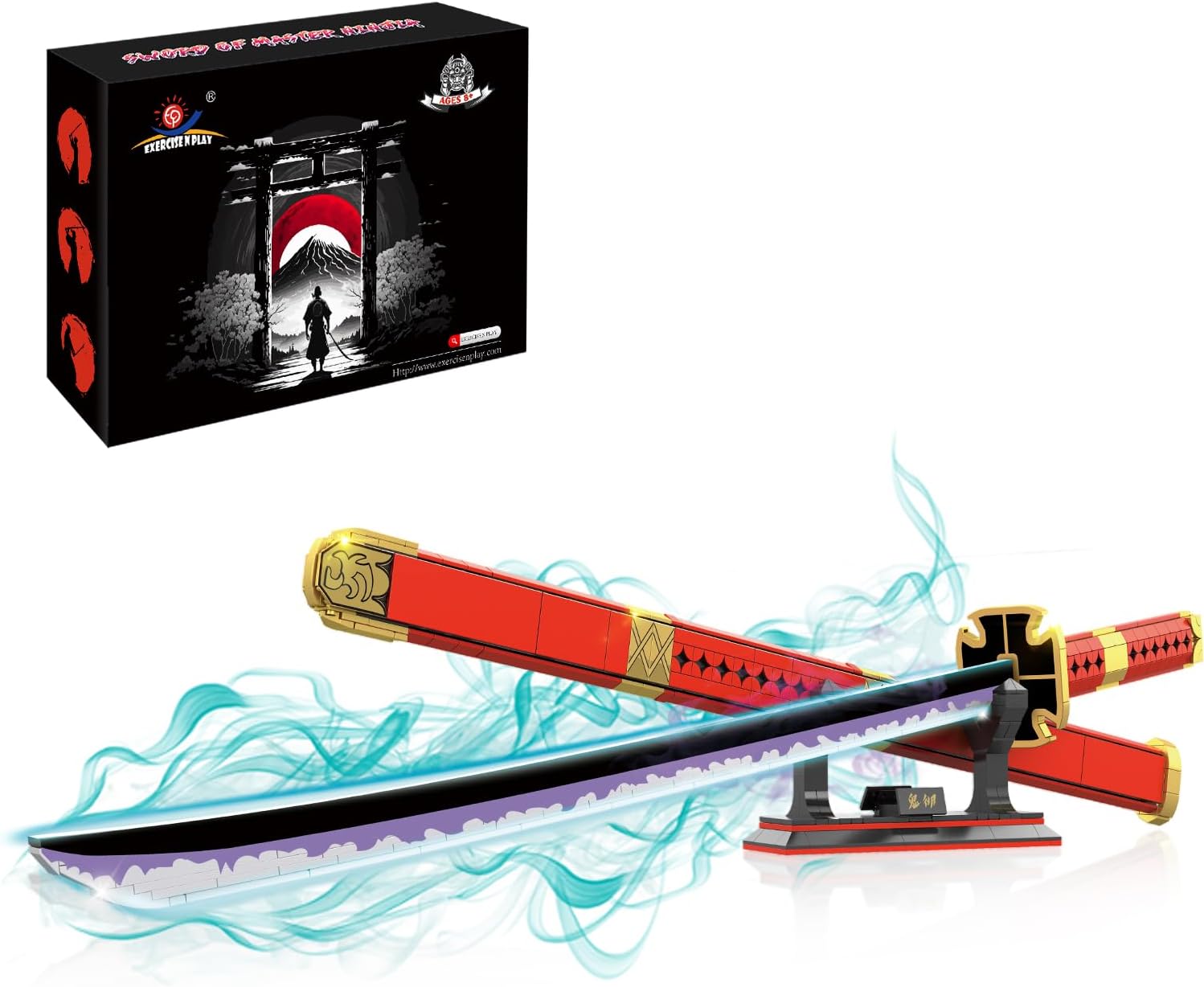Amazon.com: EP EXERCISE N PLAY Sword Building Kits, 34in Sandai Kitetsu ...