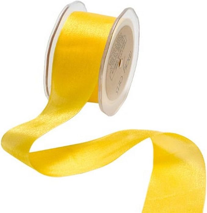 Amazon.com: May Arts 1-Inch Wide Ribbon, Yellow Iridescent