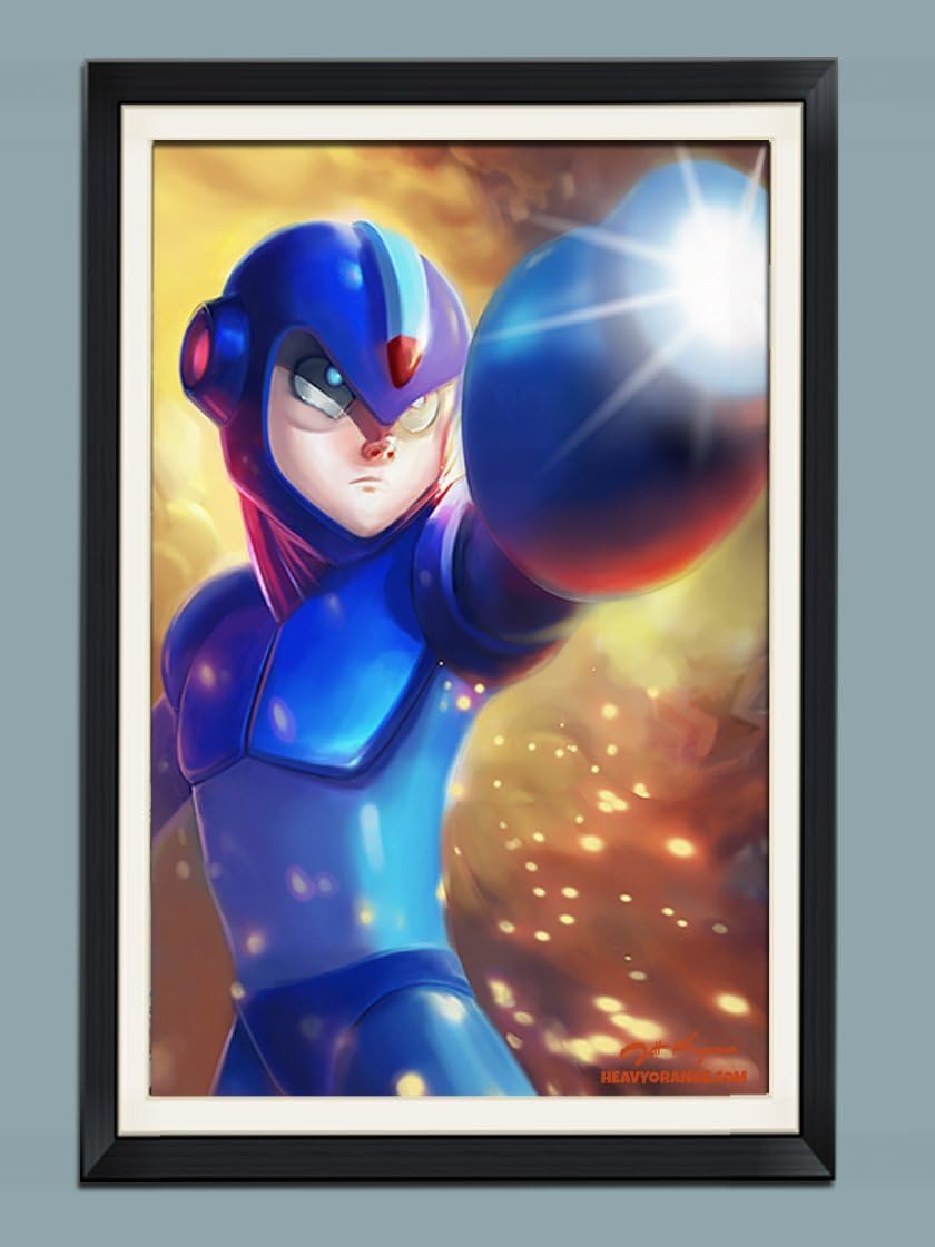 Amazon.com: Artist Print Mega Man Painting (Original Artist Signed ...
