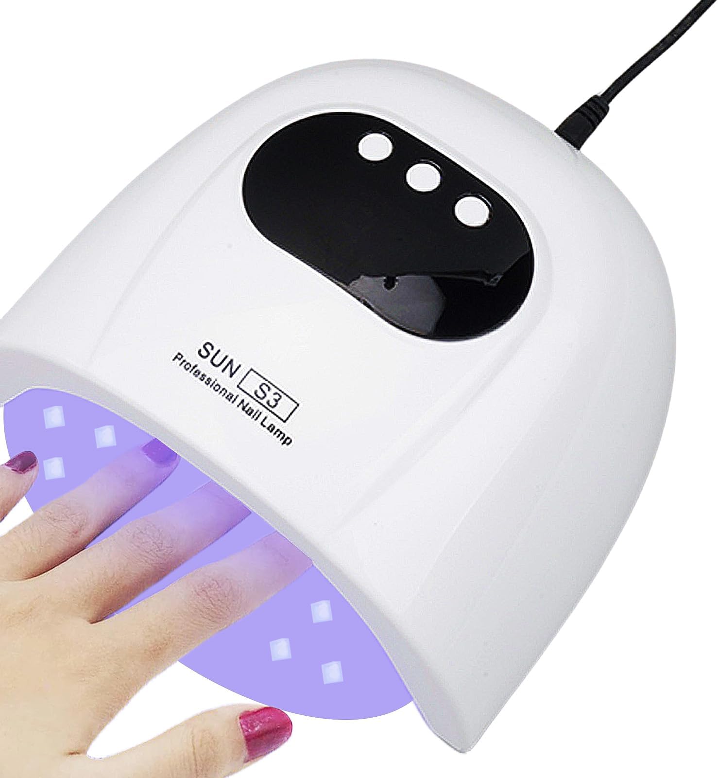 Amazon.com: MEFA UV Light for Gel Nails, Pink Glitter Handheld UV Nail ...