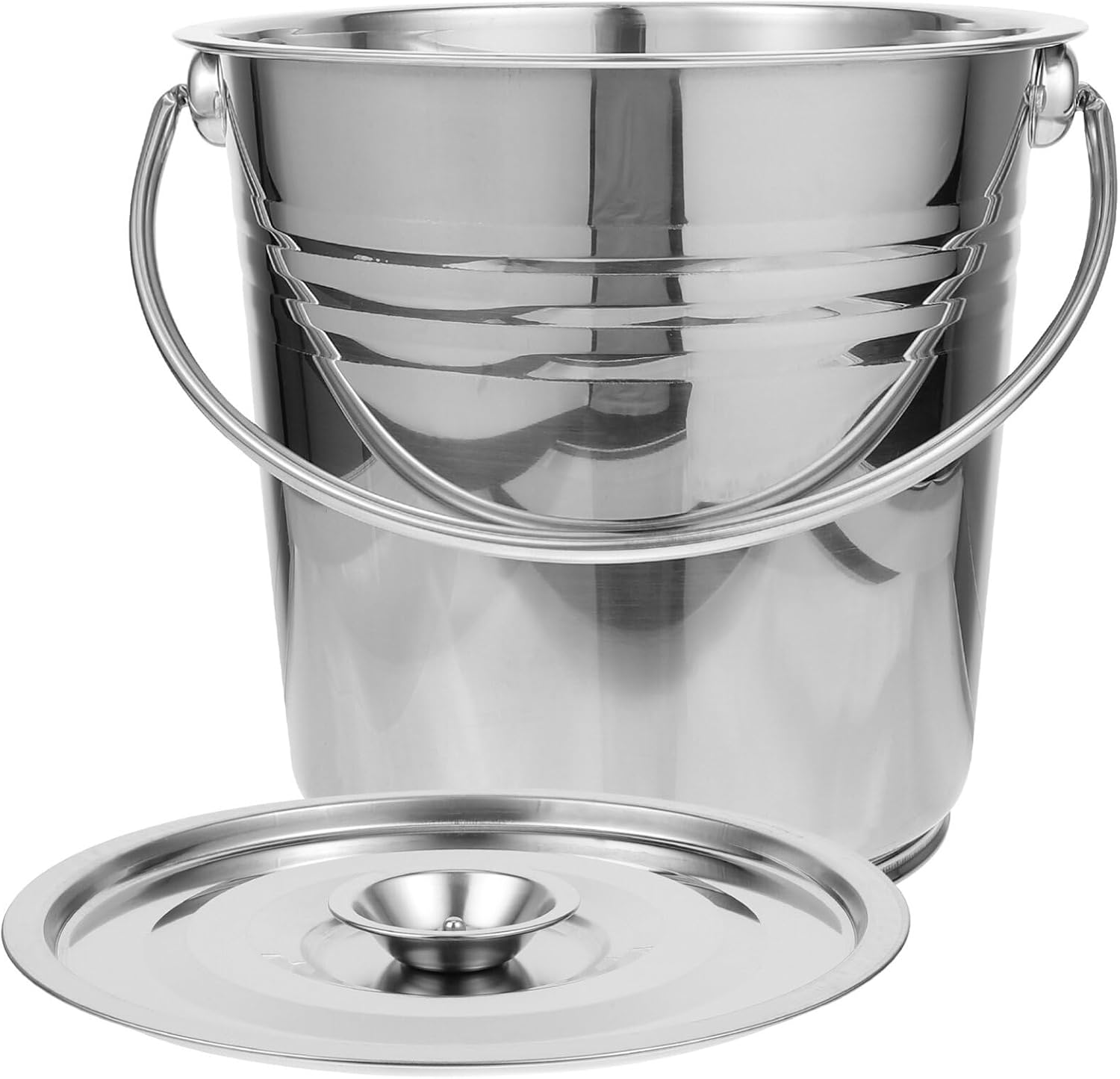 Amazon.com : Happyyami Ash Bucket with Lid and Handle Fireplace Bucket ...
