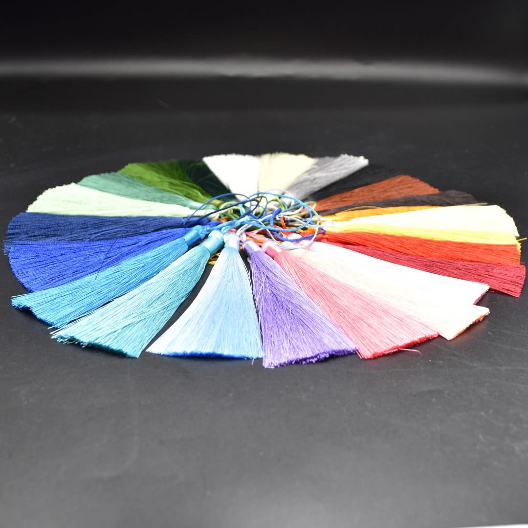 Rayon Silk Thread Mala Jewellery Tassel - 12cm - Various Colours - 1 ...
