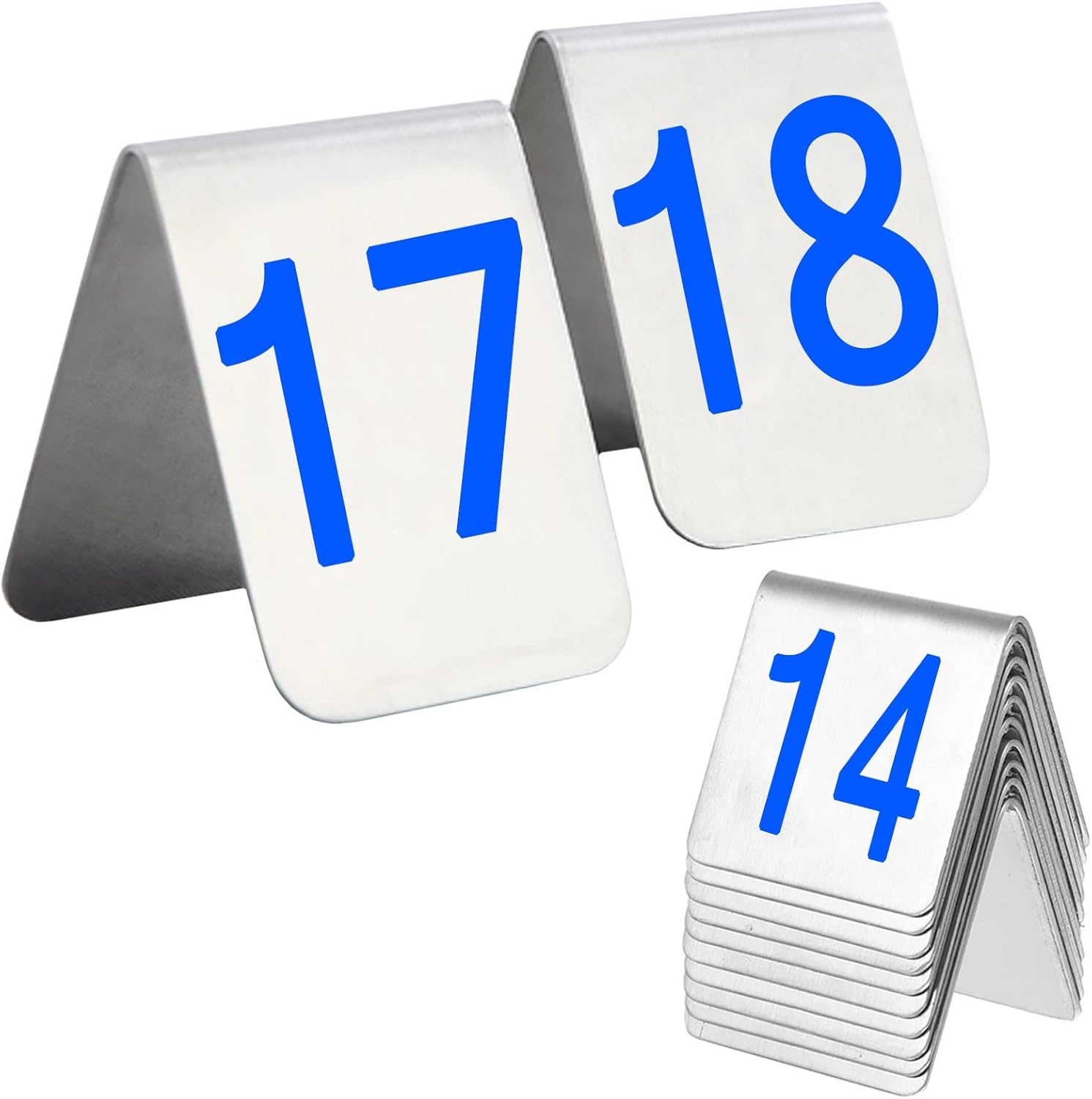 Amazon.com: SAGIDAR Stackable Table Number Cards, Tabletop Number Sign ...