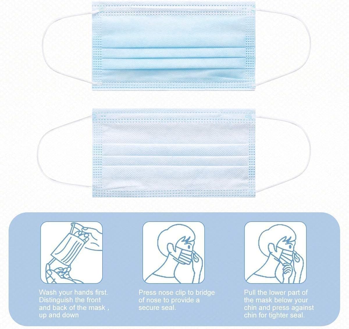 Amazon.com: Disposable Face Masks - 1,000 PCS - for Home & Office ...