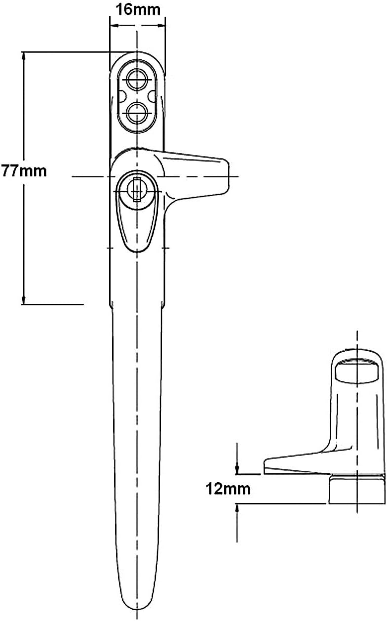 Cego Locking Cockspur Window Handle - Left Hand - Amazon.com