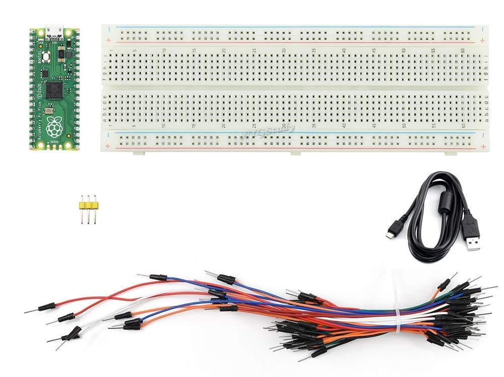Raspberry Pi Pico With Pre Soldered Header And Breadboard Usb ...