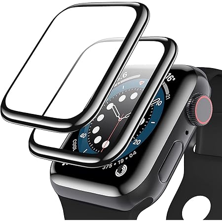 TAURI 6 Pack Screen Protector Designed for Apple Watch Series 8 7 6 5 4 ...