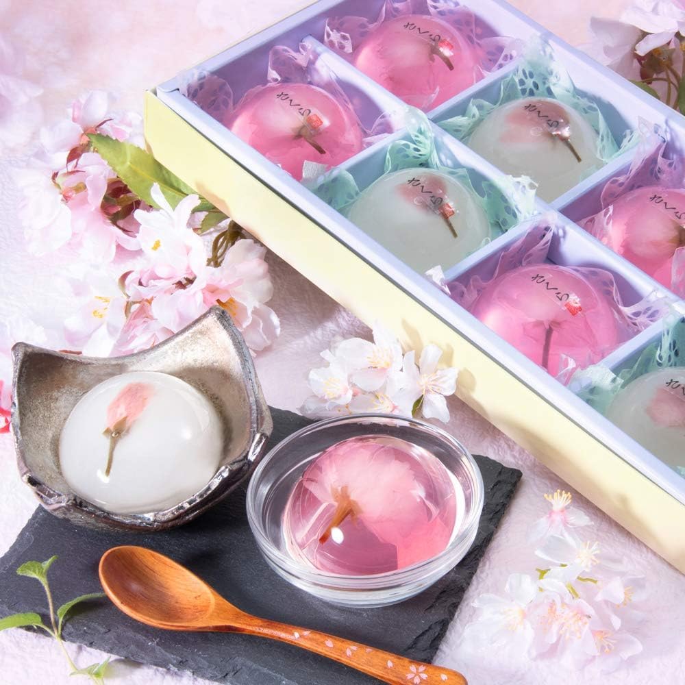 Buy Japanese Sweets Somikaan Mochimochi Kuzuzakura and Tsururun Sakura ...