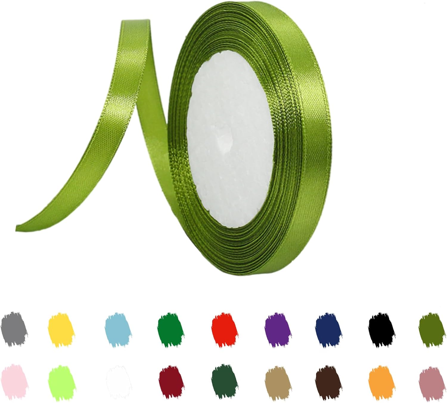 Army Green Ribbon 10mm for Gift Wrapping 22M,Army Green Satin Ribbon ...