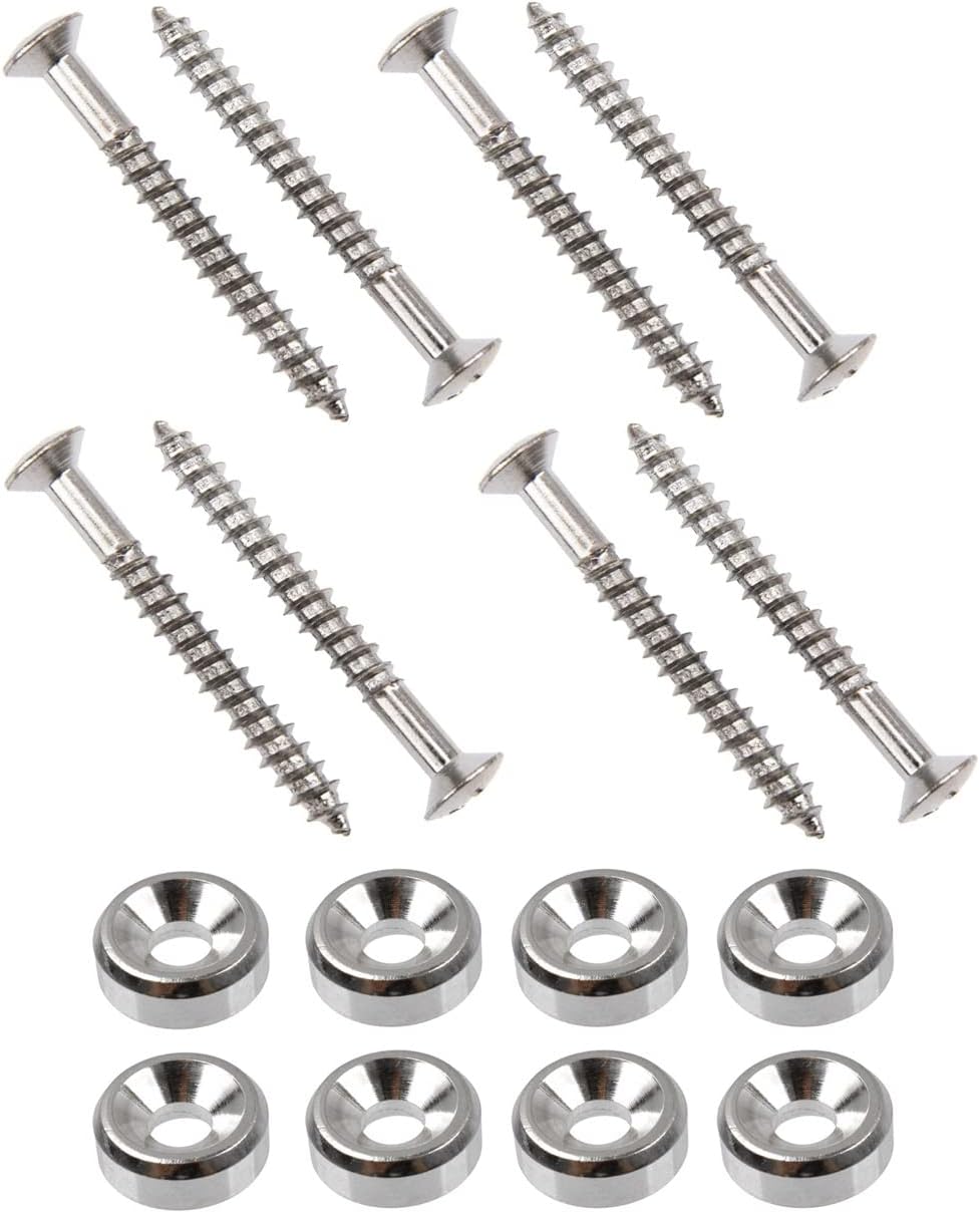Amazon.com: TUOREN Guitar Neck Mounting Screws Neck Joint Bushings ...