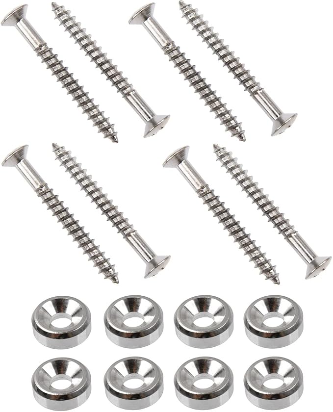 Amazon.com: TUOREN Guitar Neck Mounting Screws Neck Joint Bushings ...