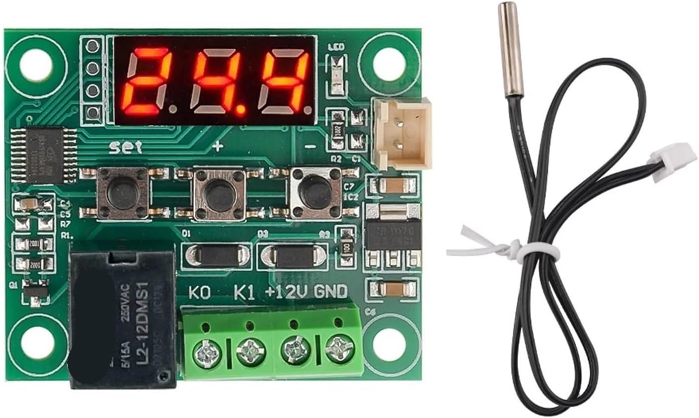 10PCS W1209 LED Digital Thermostat Temperature Control Thermometer DC ...