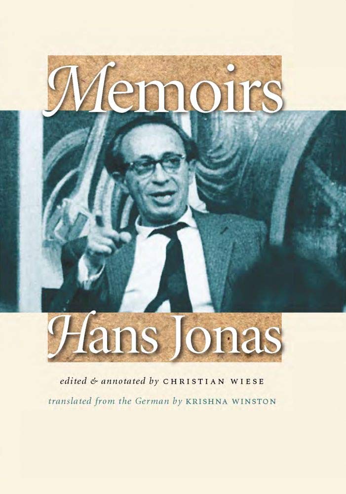 Memoirs – Hans Jonas (Tauber Institute for the Study of European Jewry ...