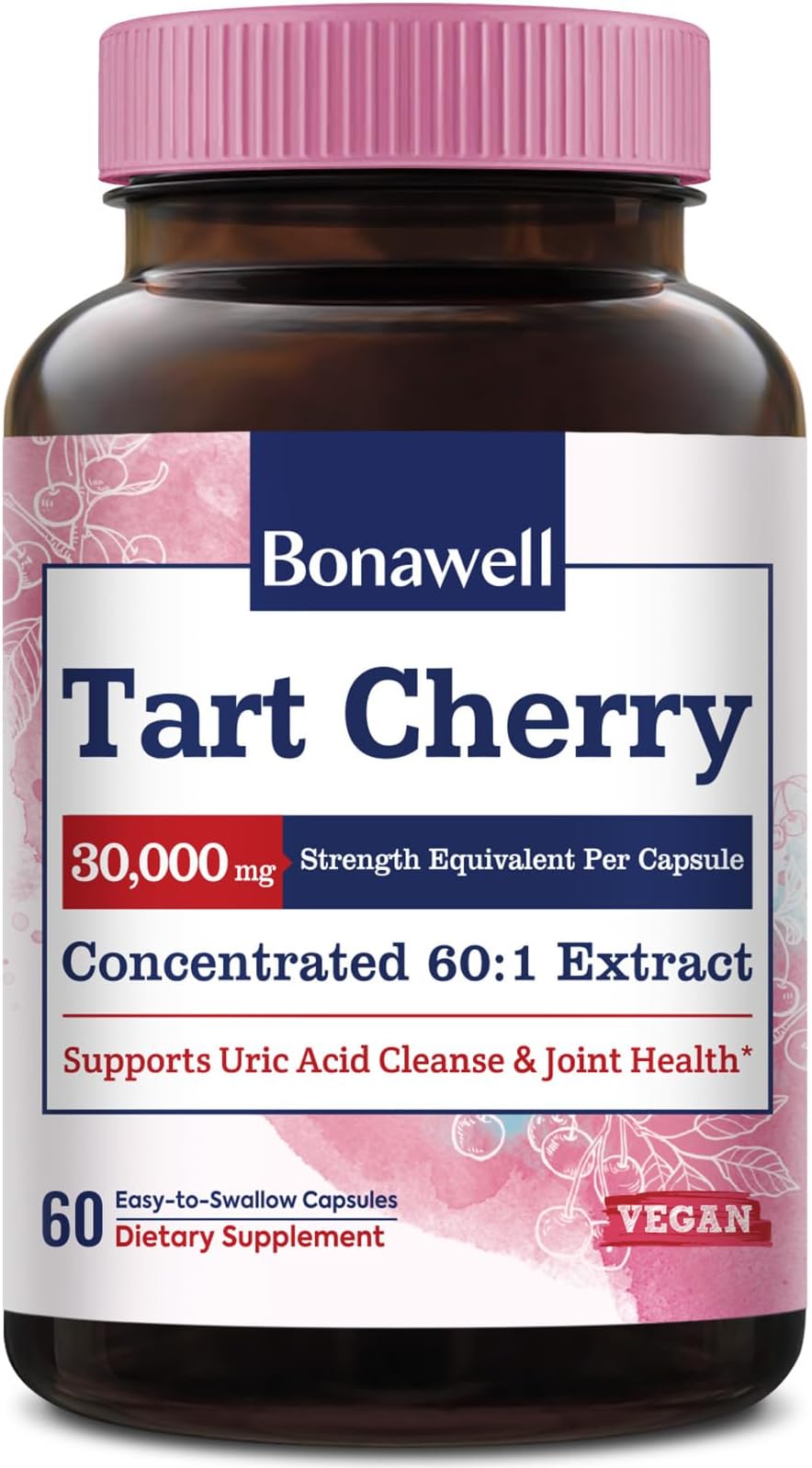 Amazon.com: Carlyle Tart Cherry Capsules | 10,500mg | 200 Pills | Max ...