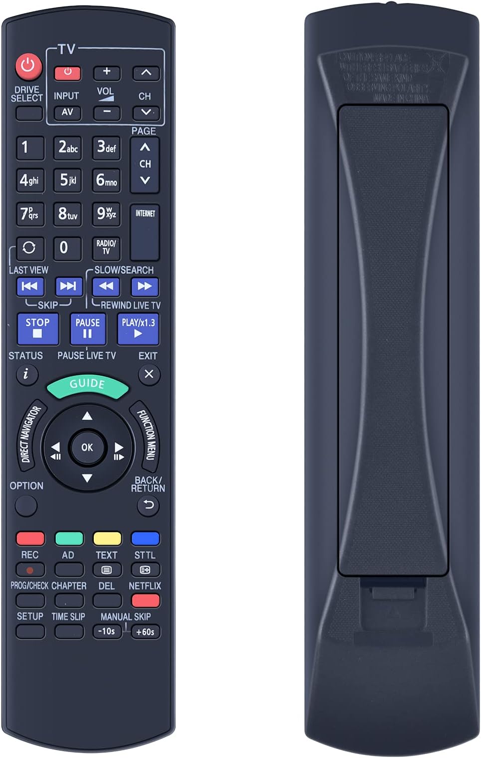 GOUYESHO N2QAYB000780 Replacement Remote Control for Panasonic HDD Box ...