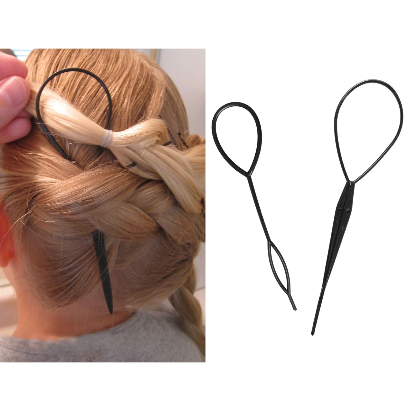 Topsy Tail Hair Tool, Pony Tail Hair Braiding Tool Bands Remover Cutter ...