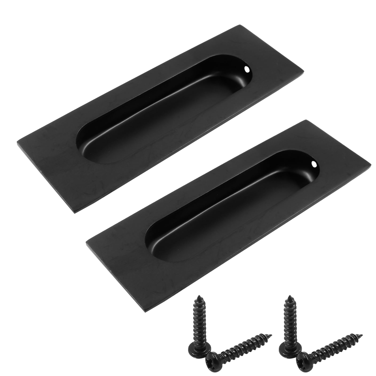 Waziaqoc 2 Packs Rectangular Sliding Closet Door Handles, Stainless ...