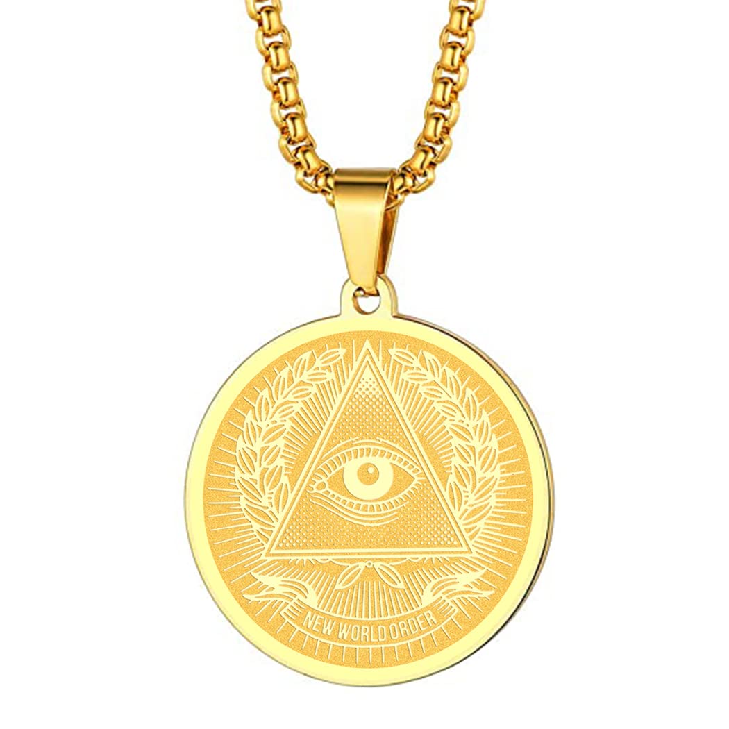 Illuminati Symbols Pendant Citrine Illuminati Pendant (CIT RDEP 881.)