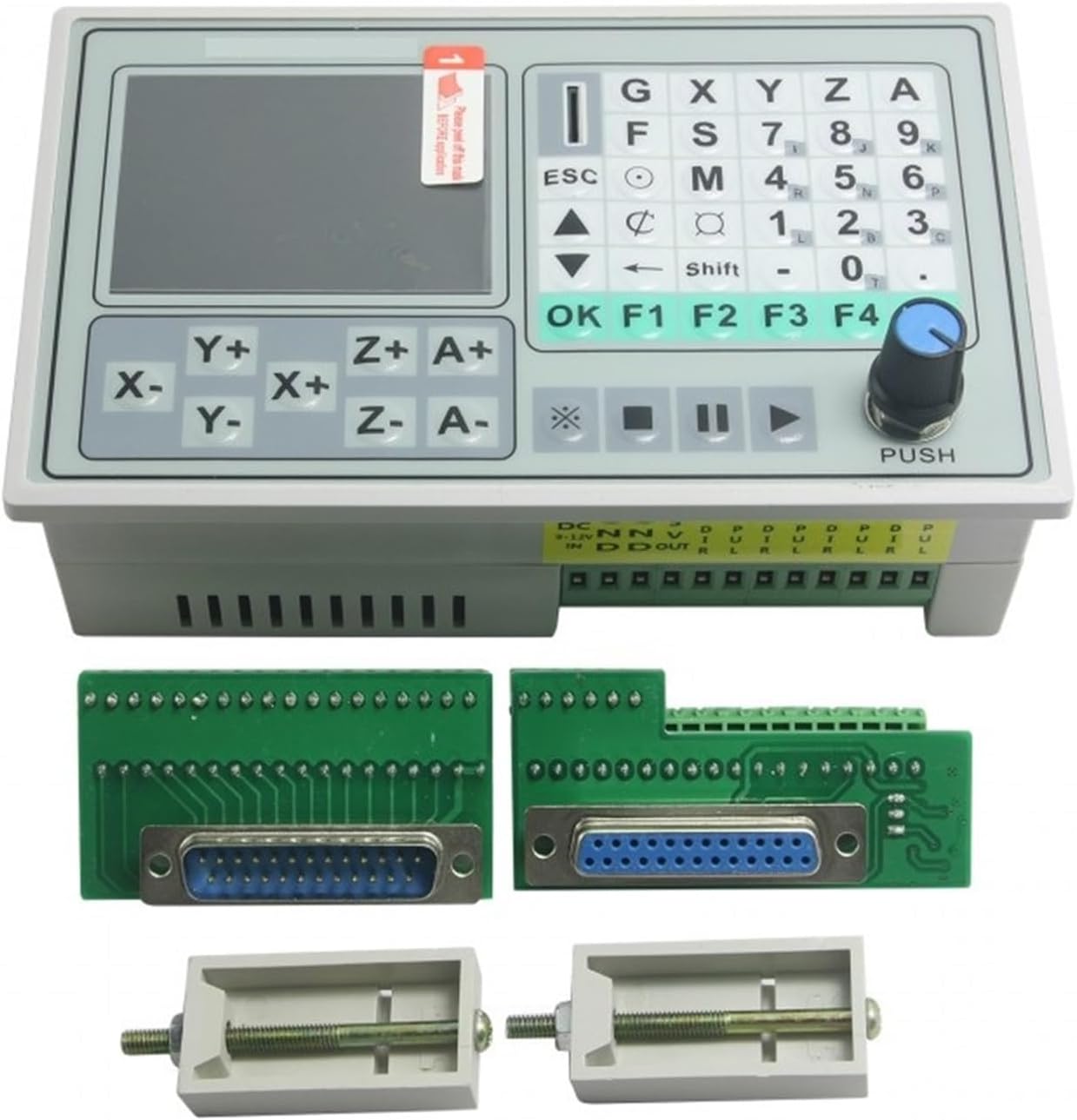 CNC Controller, 50KHZ CNC 4 Axis Offline Controller Motion Control Board Carving Engraving ...