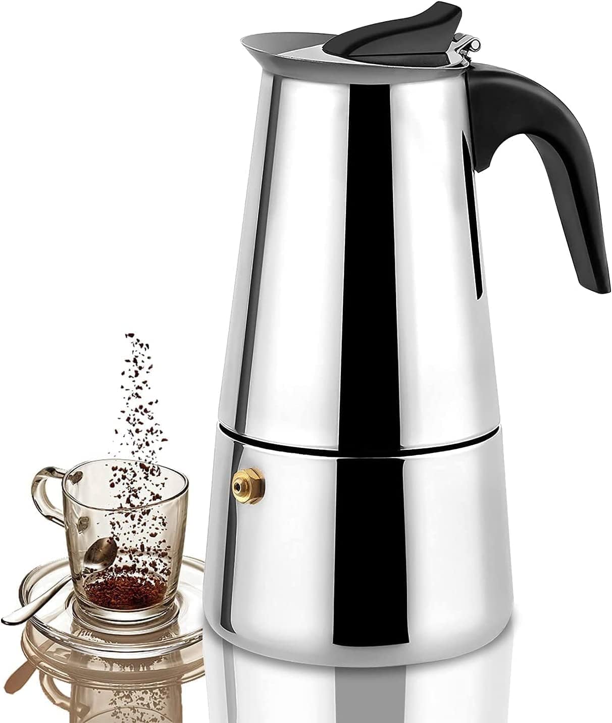 Amazon.com: Italian Coffee Maker Moka Pot - Stovetop Espresso Maker ...