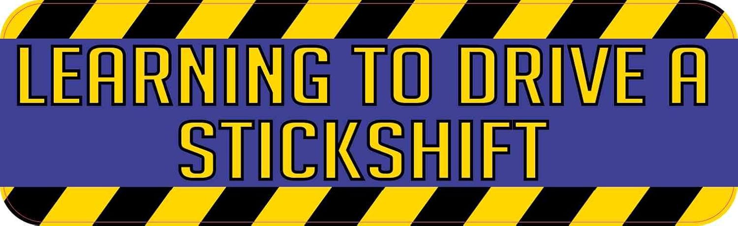 Amazon.com: StickerTalk Learning to Drive a Stickshift Magnet, 10 ...