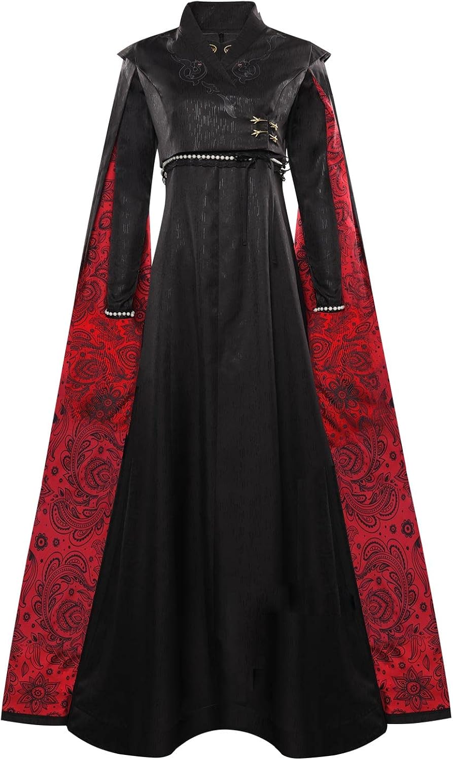 Amazon.com: Kucos Rhaenyra Targaryen Cosplay Costume House Dragon ...