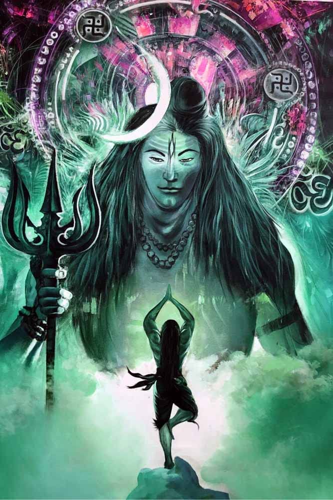 Techgifti God Mahadev, Mahakal, Bholenath,Shiva Wall Poster for Living ...