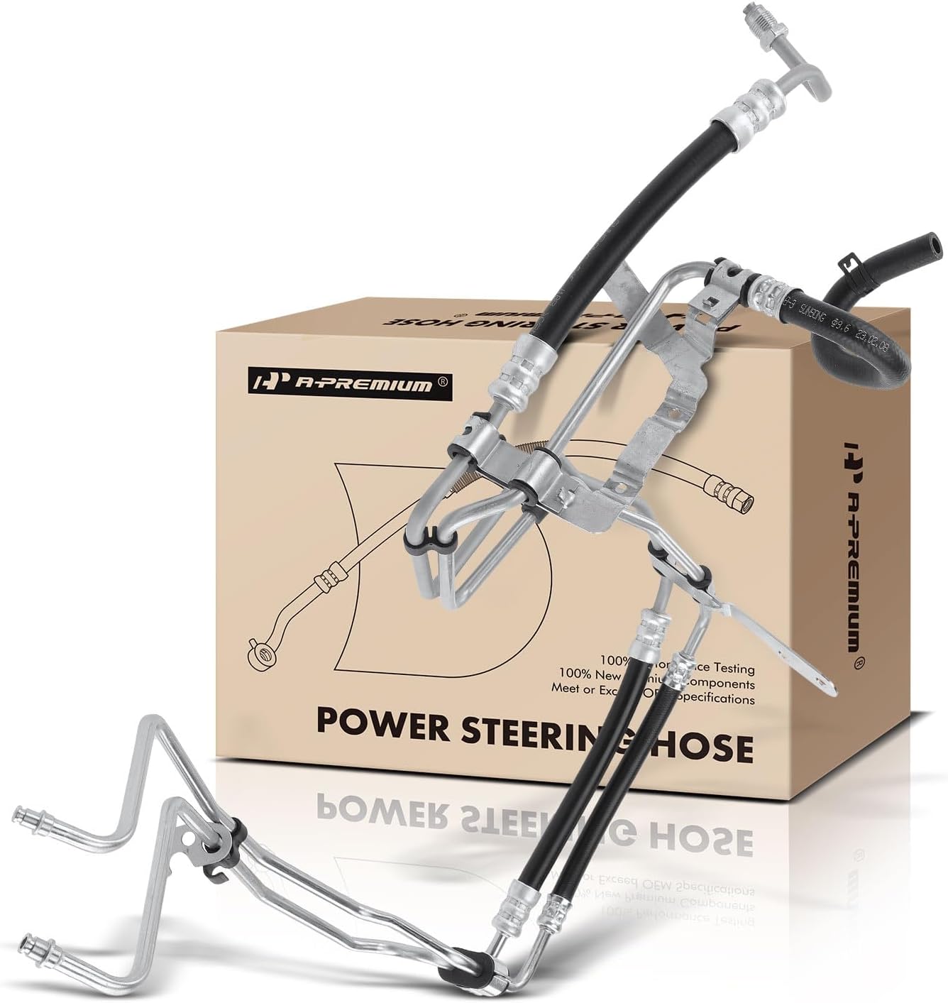 Amazon.co.jp: A-Premium パワーステアリングホースリターンホースラインアセンブリ ボルボ C70 2006-2013 ...