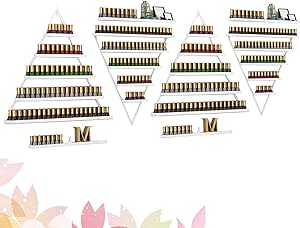 Amazon.com: Metal Nail Polish Wall Rack Mounted 5-Tier Large Nail ...