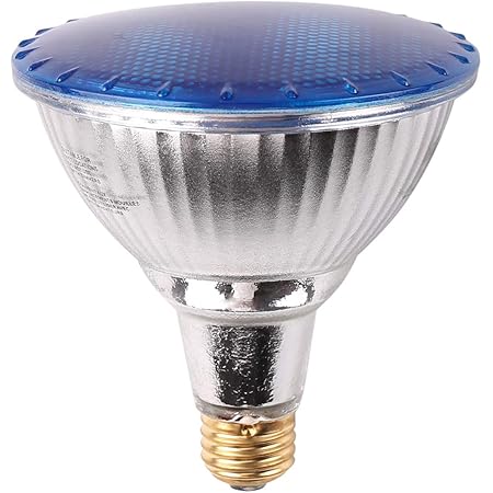 Explux Commercial-Grade Blue LED PAR38 Flood Light Bulb, 120W ...