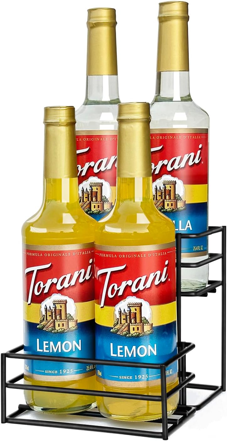 Amazon.com: Coffee Syrup Rack Organizer Acrylic Syrup Bottle Holder ...